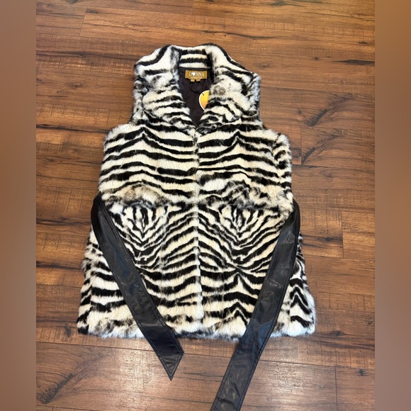 Donnavinci | Jackets & Coats | Donna Vinci Rabbit Fur Vest Long Black ...